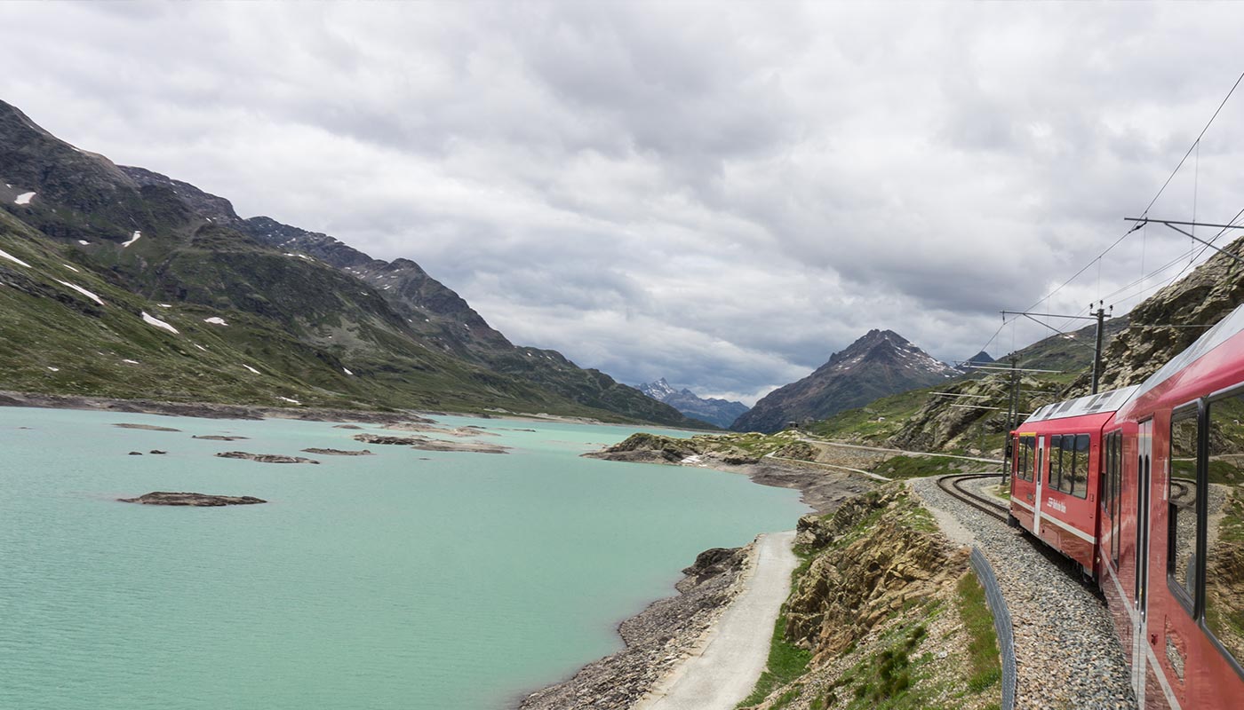Bernina und Col d'Anzana Mountainbike Trail